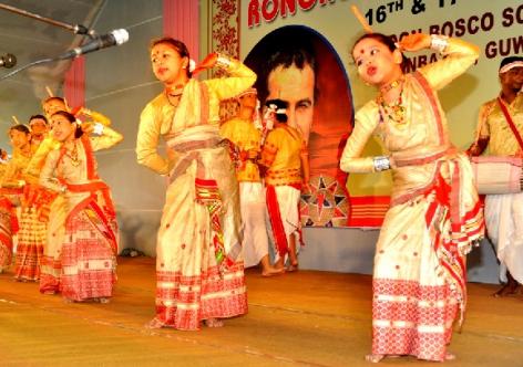 Guwahati Don Bosco celebrates Rongali Bihu | Assam Times