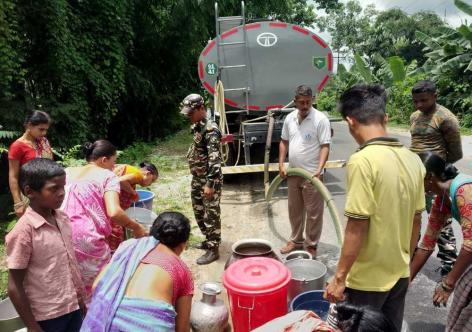 SSB provides drinking water to villagers in Udalguri | Assam Times