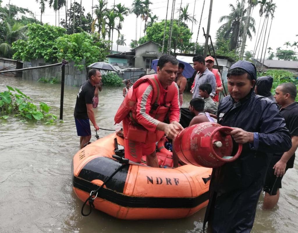 Rescue Operations by NDRF in flood hit areas | Assam Times
